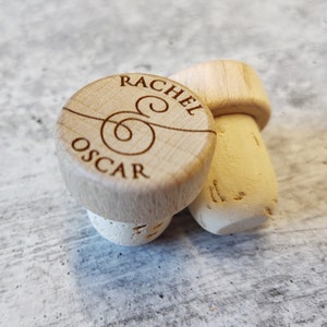 Personalized Wine Corks, Engraved Wine Stopper Wedding Favors, Engraved ...