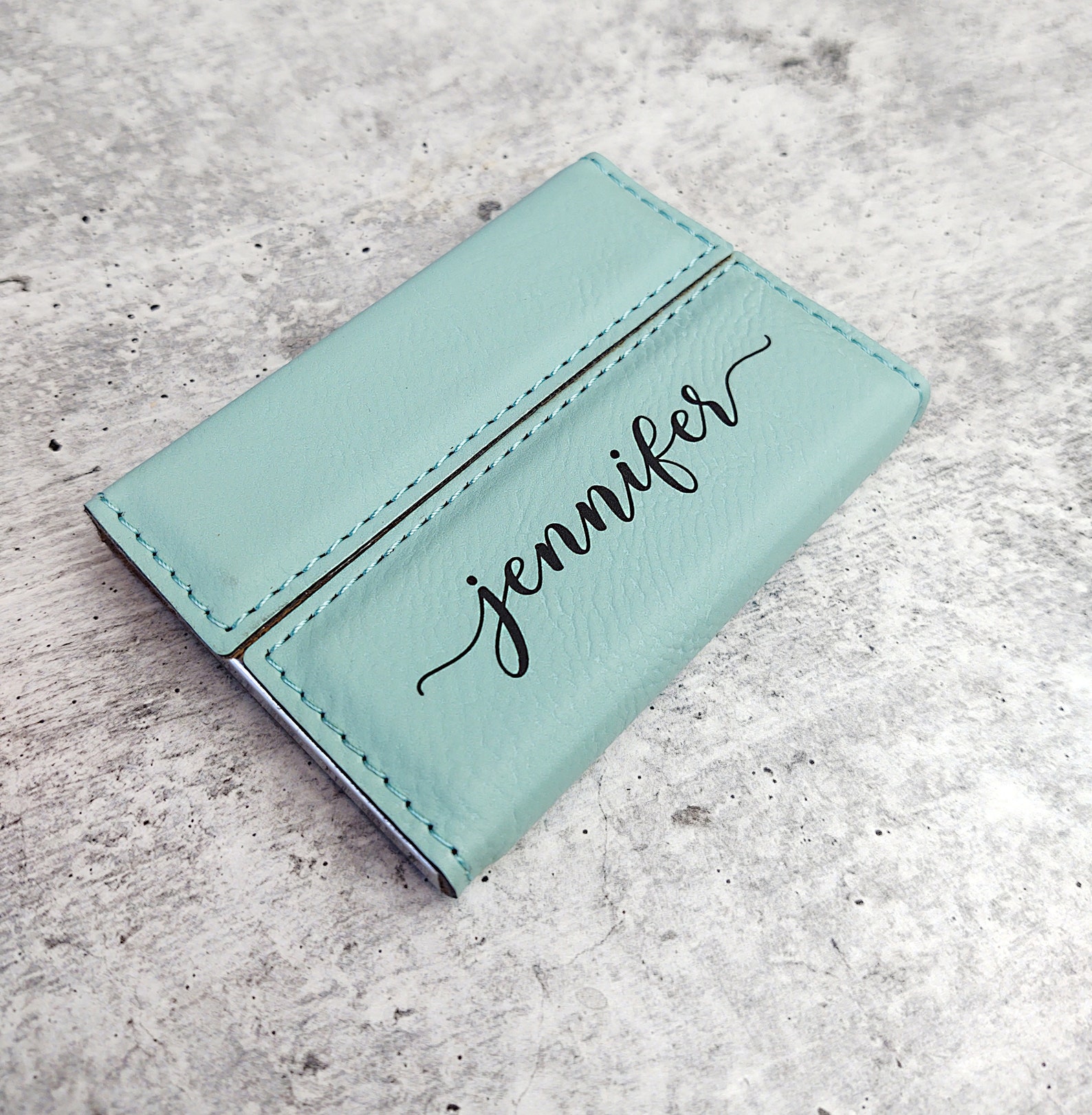 Customized Business Card Holder With Name Personalized - Etsy