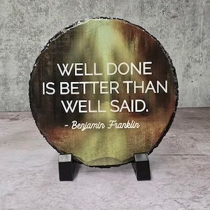 Personalized Slate Sign With Quote or Custom Wording, Tabletop Home ...