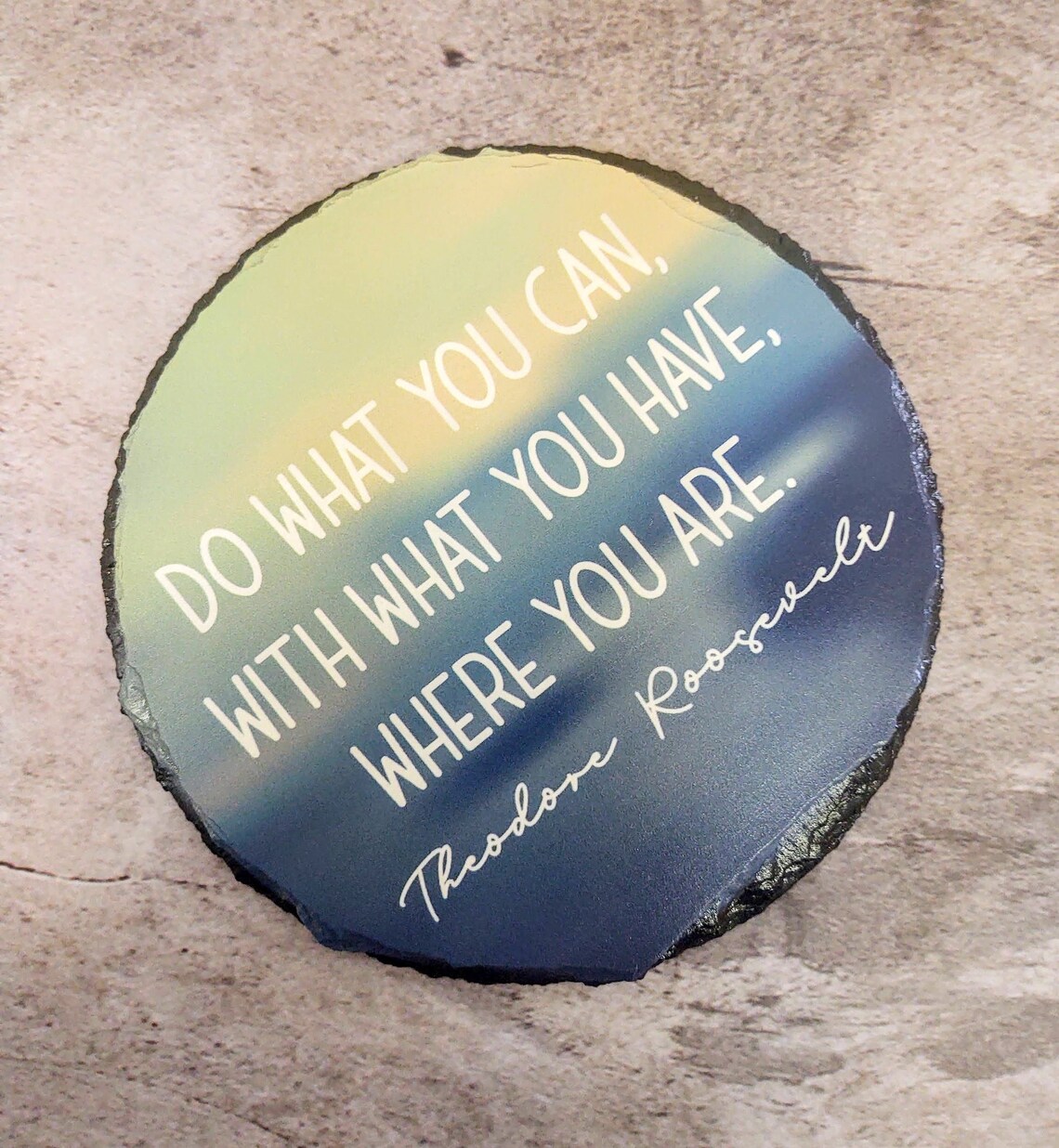 Personalized Slate Sign With Quote or Custom Wording Tabletop - Etsy