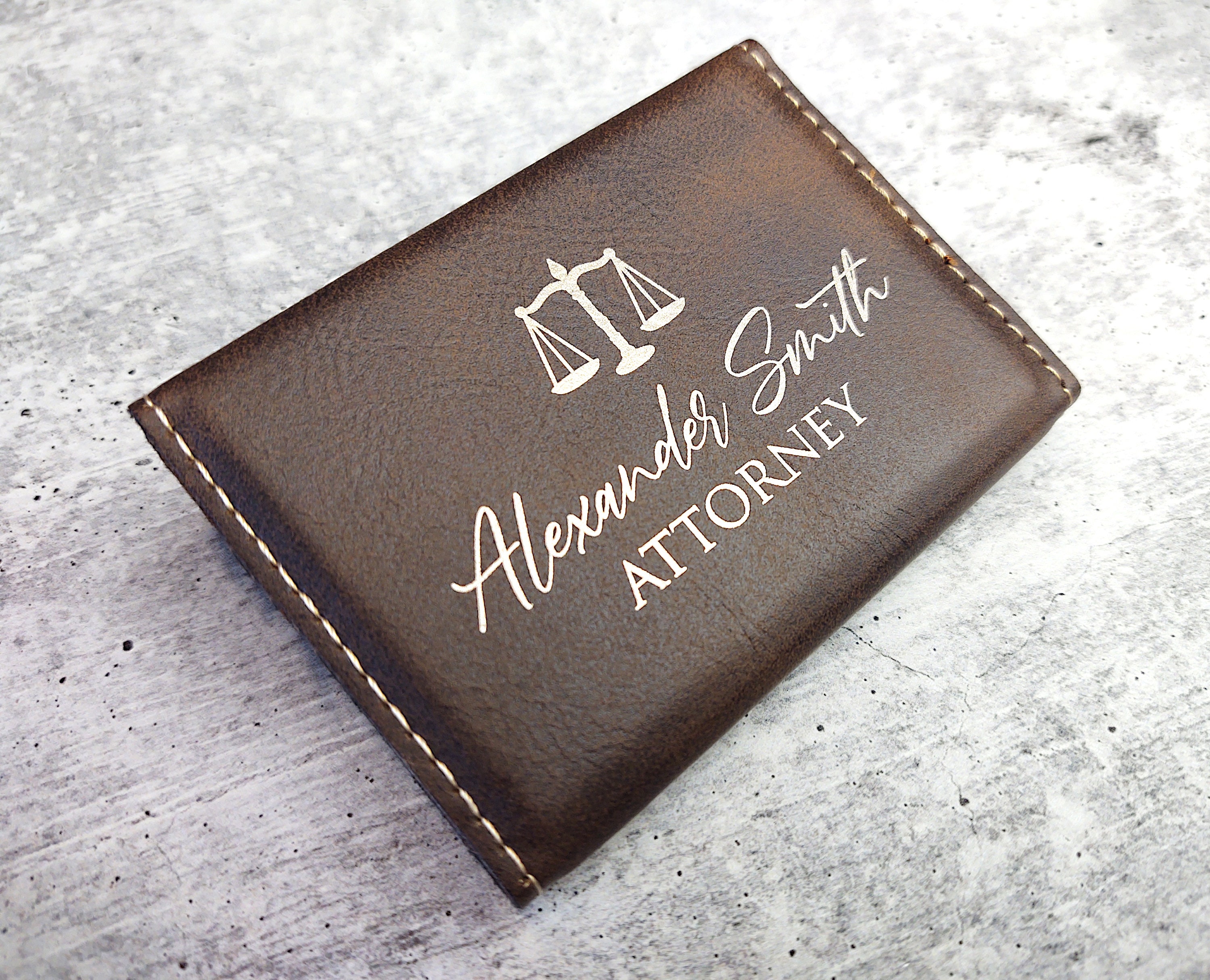 Personalized Business Card Case for Attorney Custom Business - Etsy