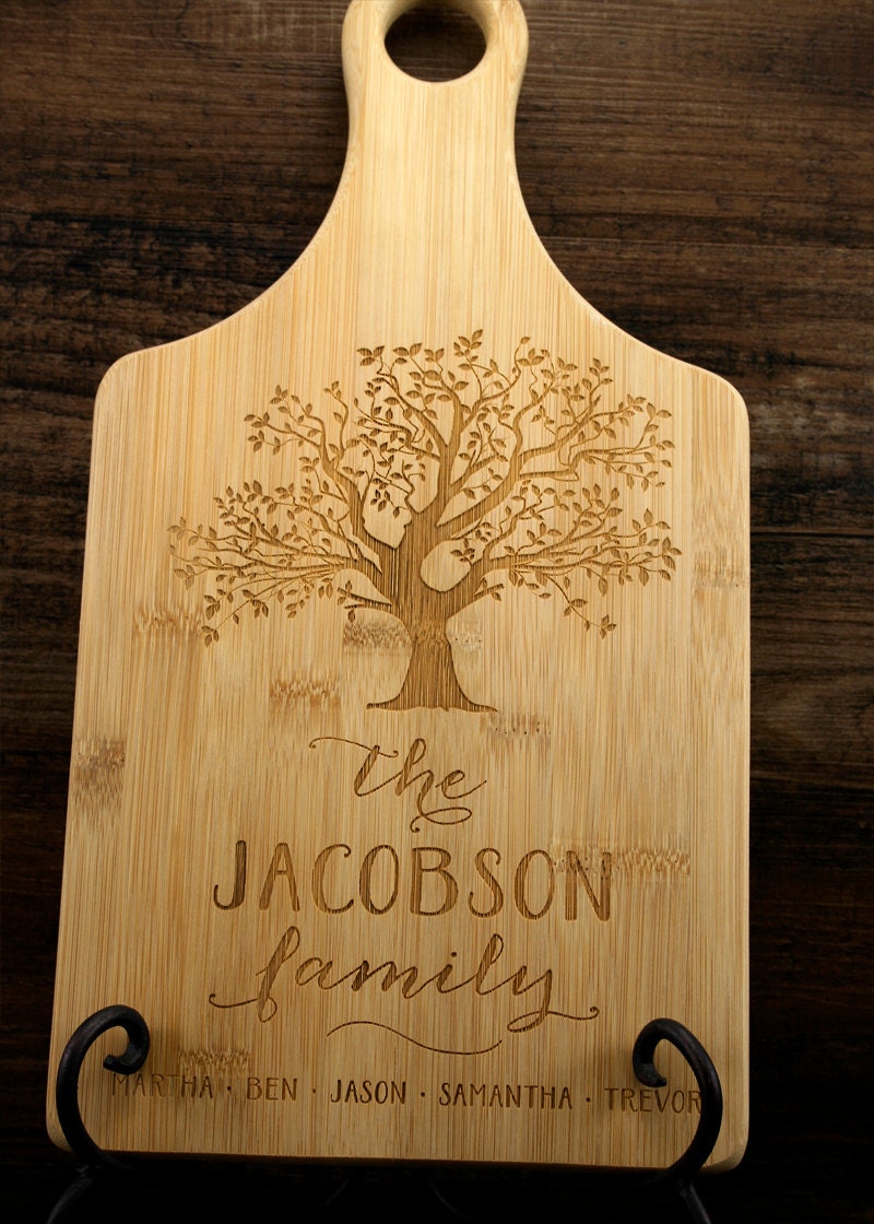 Family Tree Cutting Board Personalized Family Cutting Board - Etsy