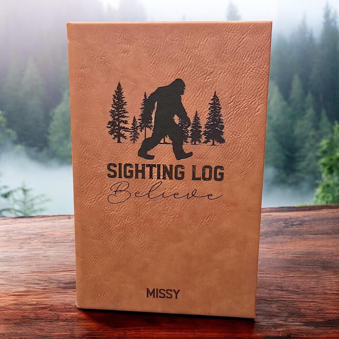 Personalized Big Foot Journal, Engraved Leatherette Journal for Hunting ...