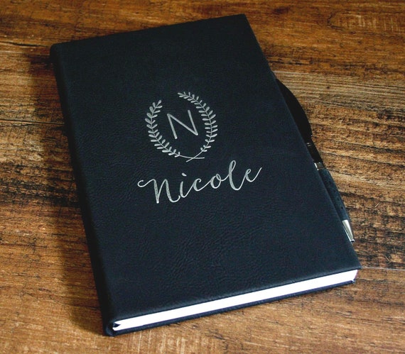 Personalized Diary Notebook Monogrammed Journal Engraved - Etsy