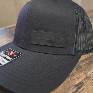 Custom Coach Hat - Richardson 112 Trucker Cap for Sports Coaches ...
