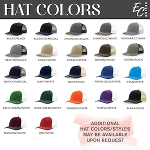 Custom Coach Hat - Richardson 112 Trucker Cap for Sports Coaches ...