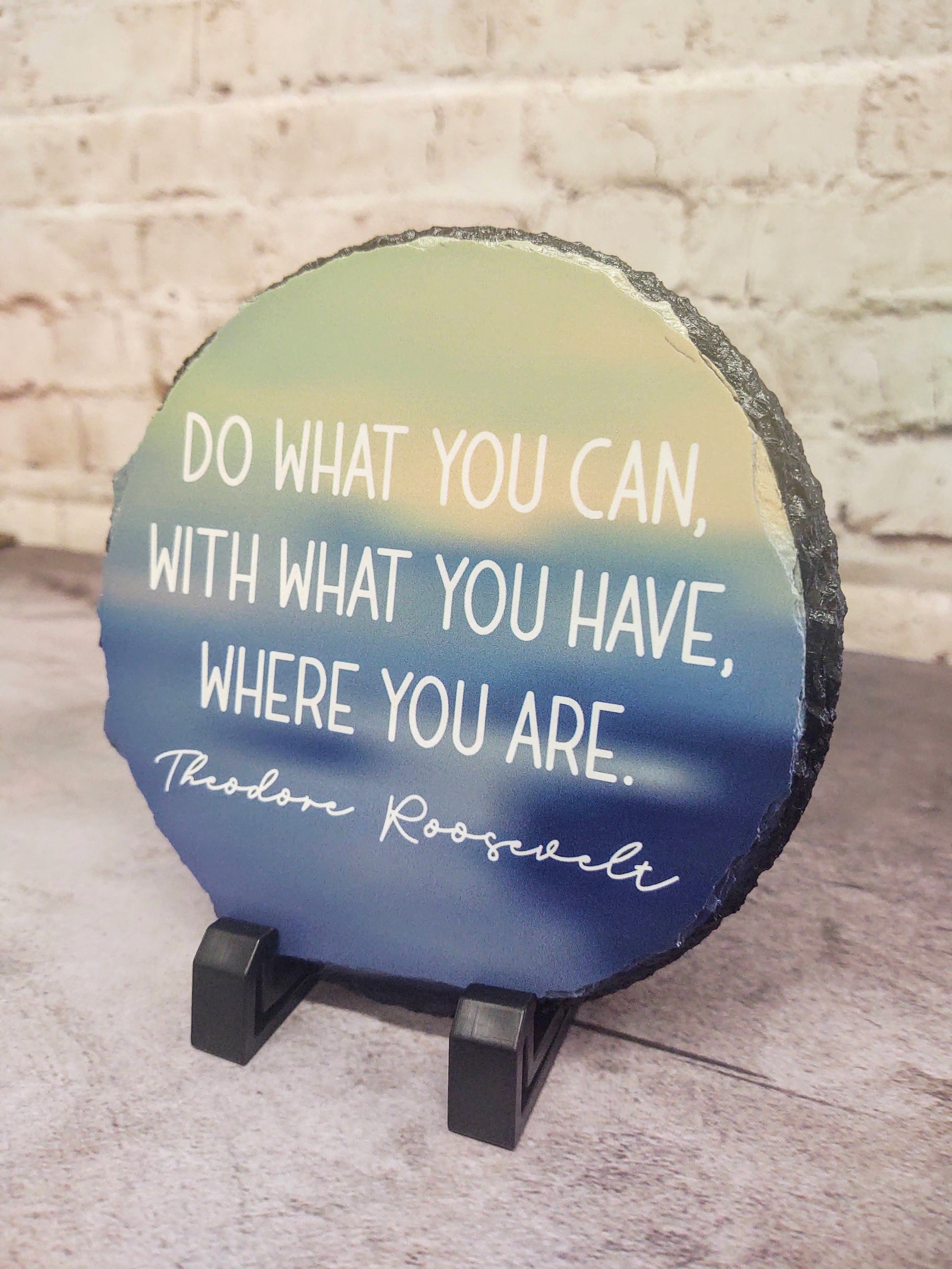 Personalized Slate Sign With Quote or Custom Wording, Tabletop Home ...