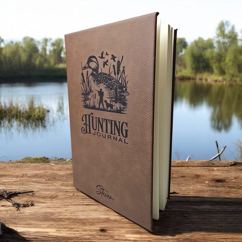 Personalized Duck Hunting Journal, Engraved Leatherette Journal for ...
