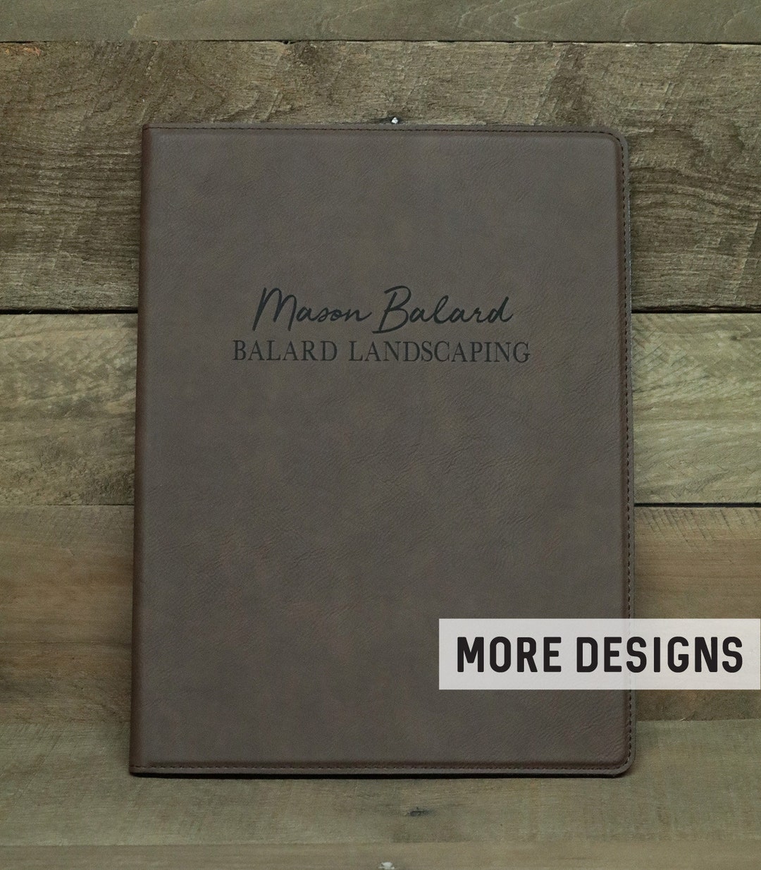 Personalized Portfolio With Notepad, Business Portfolio, Engraved ...