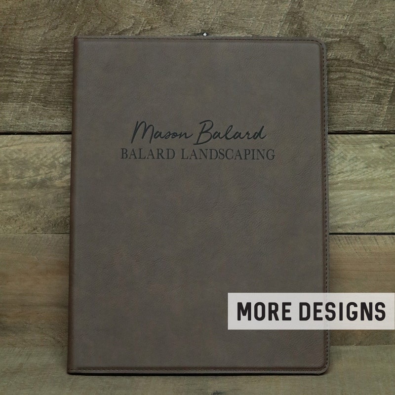 Personalized Executive Leather Portfolio - Etsy