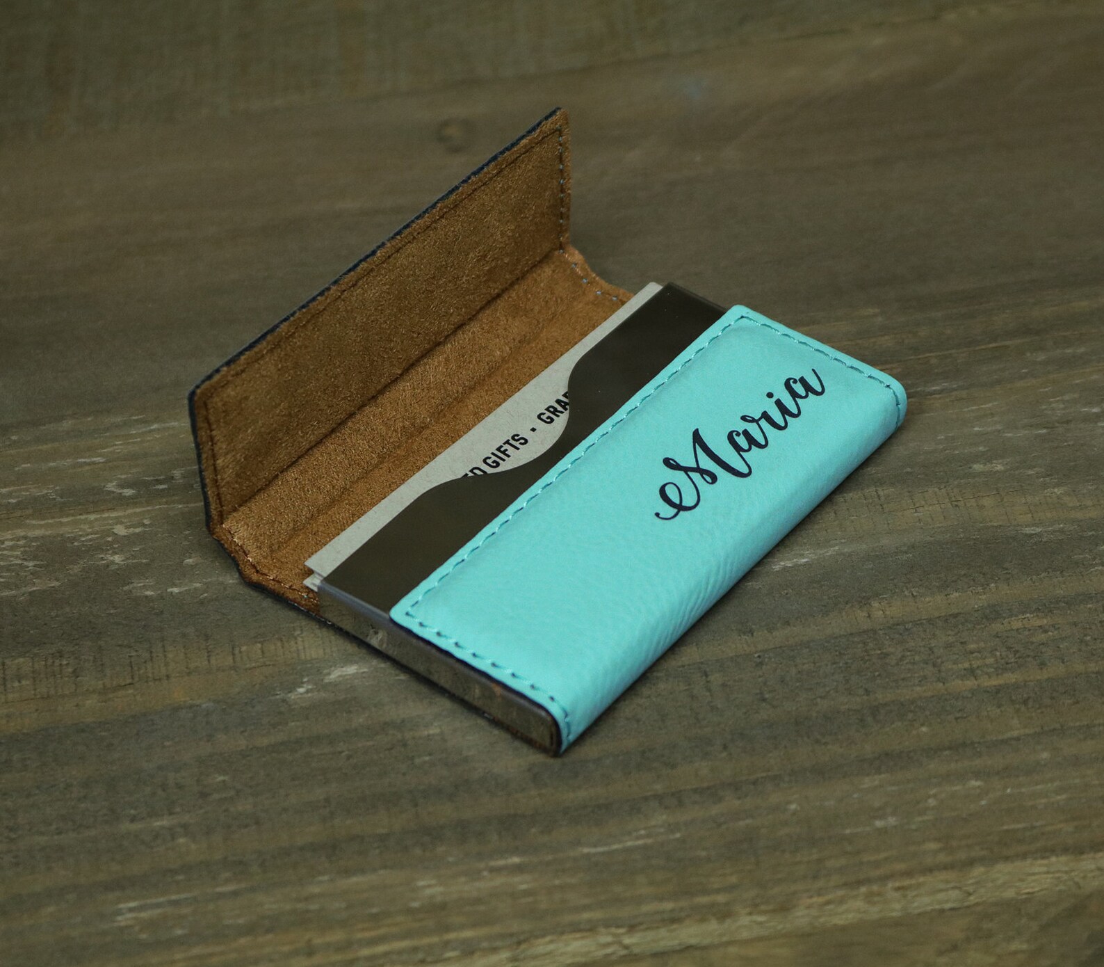 Customized Business Card Holder With Name Personalized - Etsy