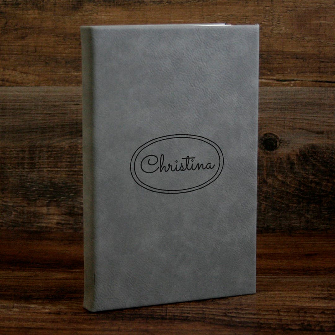 Personalized Leather Notebook Journal With Name, Lined Journal ...