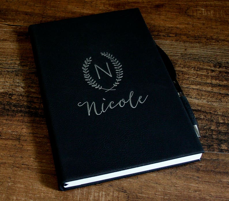 Personalized Diary Notebook Monogrammed Journal Engraved | Etsy