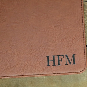 Monogrammed Portfolio With Notepad, 9.5 X 12 Customized Leatherette ...