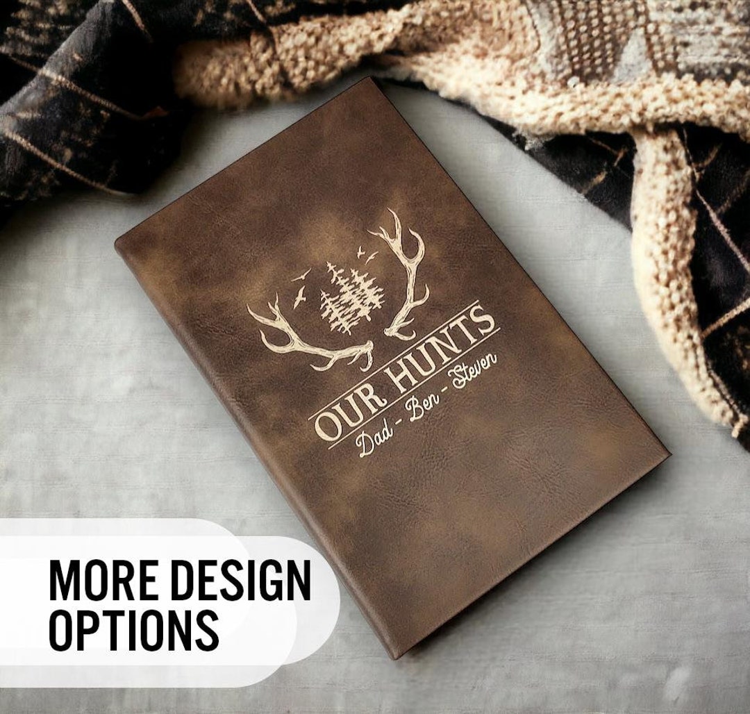 Personalized Family Hunting Journal, Engraved Leatherette Journal for ...