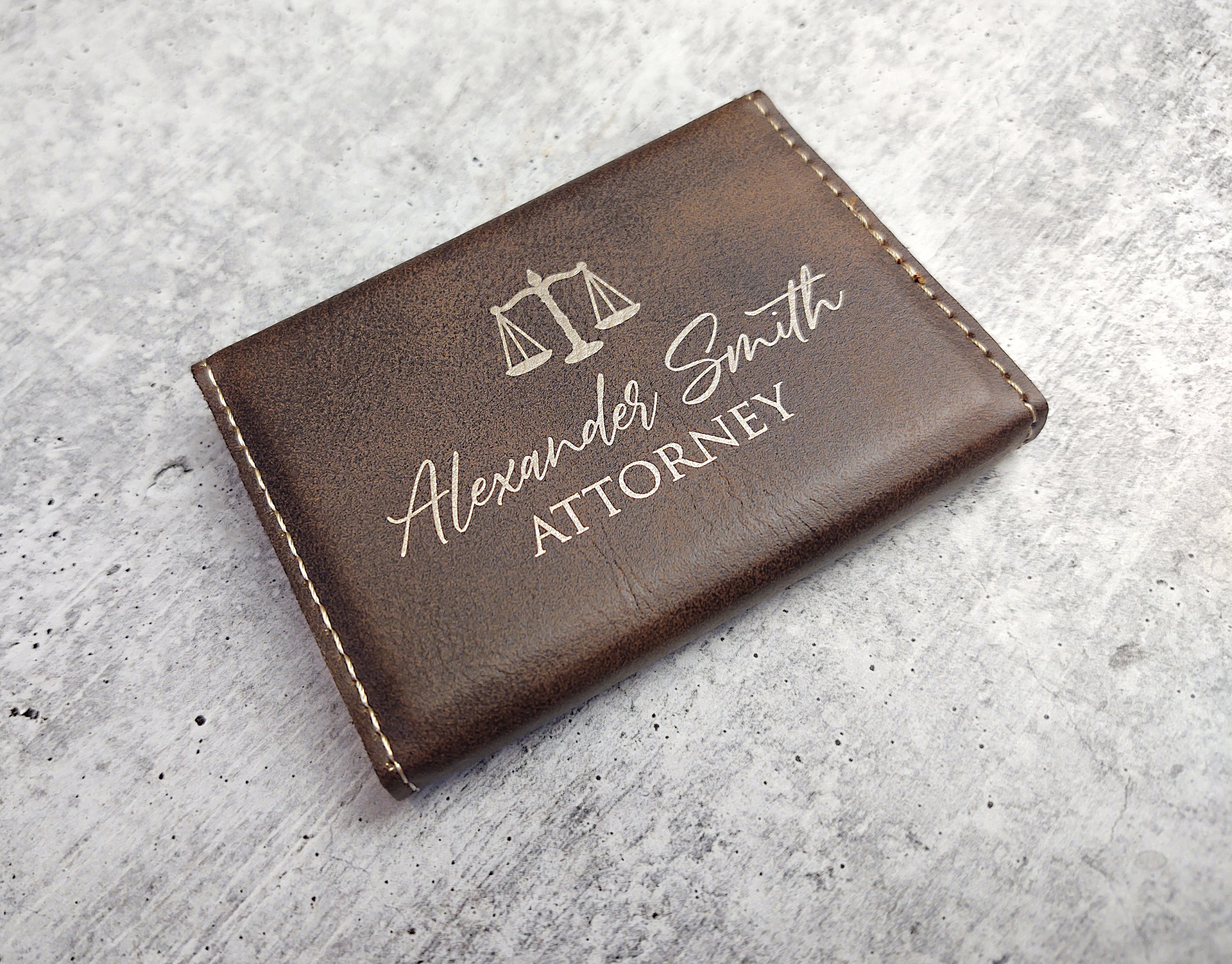 Personalized Business Card Case for Attorney Custom Business - Etsy