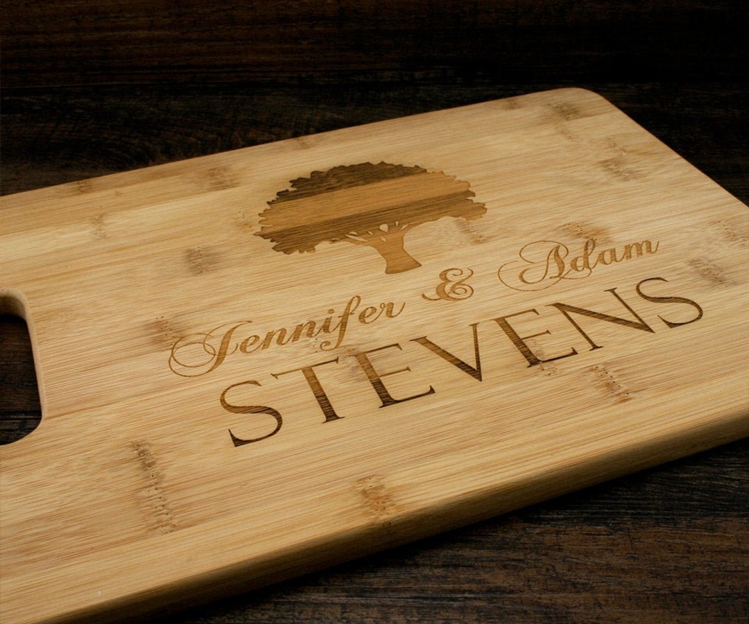 Customized Family Tree Cutting Board, Bamboo Cutting Board, Personlized ...