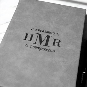Monogrammed Journal, Personalized Leather Journal, Lined Journal ...