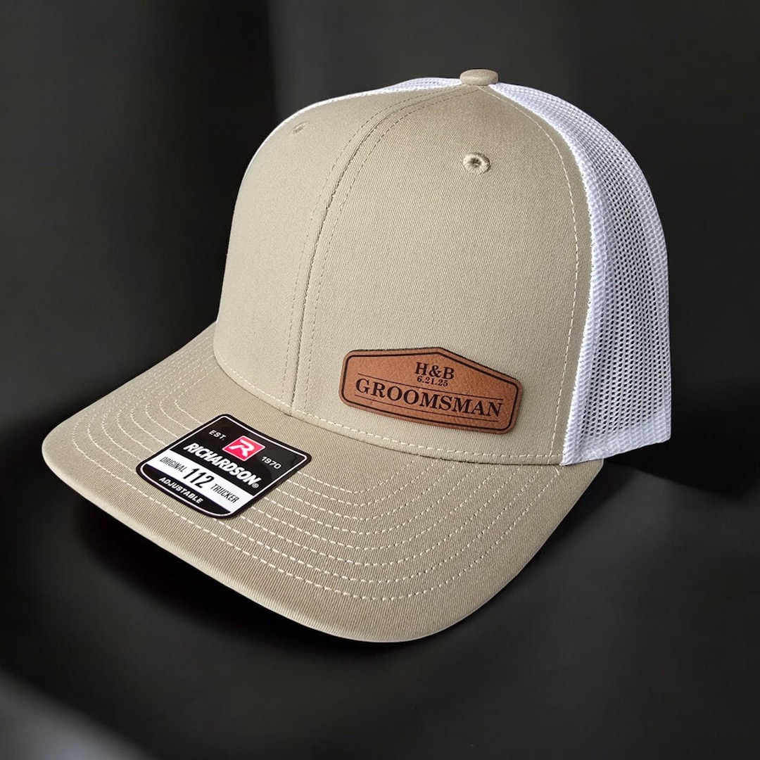 Custom Groomsman Hat With Patch for Wedding Party Custom Richardson 112 ...