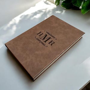 Monogrammed Journal, Personalized Leather Journal, Lined Journal ...