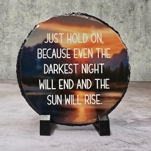 Personalized Slate Sign With Quote or Custom Wording, Tabletop Home ...