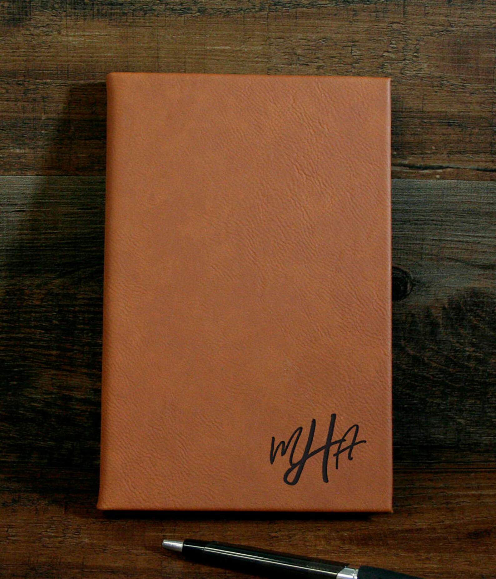 Monogrammed Leather Journal Personalized Journal Lined | Etsy