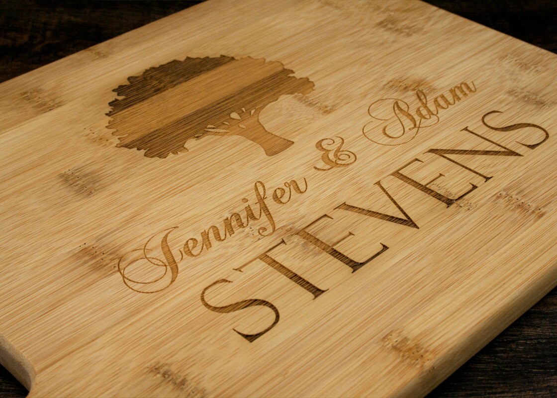 Customized Family Tree Cutting Board Bamboo Cutting Board - Etsy