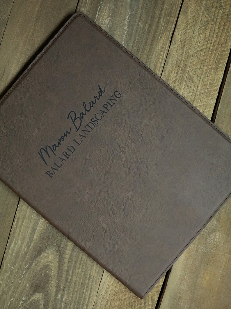 Personalized Portfolio with Notepad Business Portfolio | Etsy