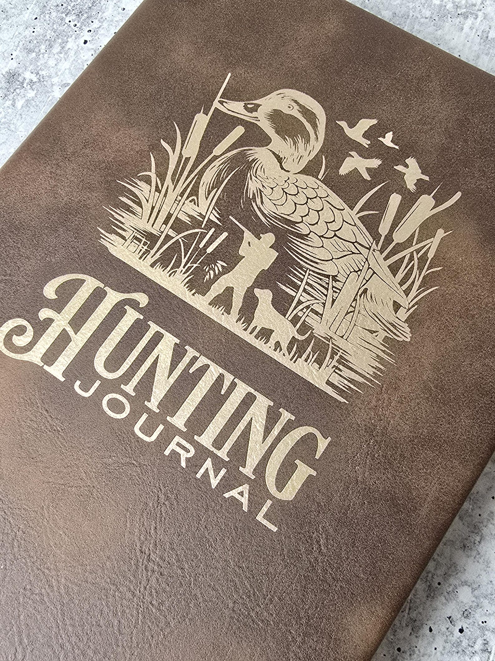 Personalized Duck Hunting Journal, Engraved Leatherette Journal for ...