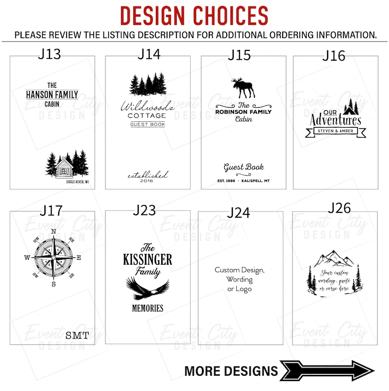 Personalized Leather Lodge Guest Book Engraved Lined Journal - Etsy