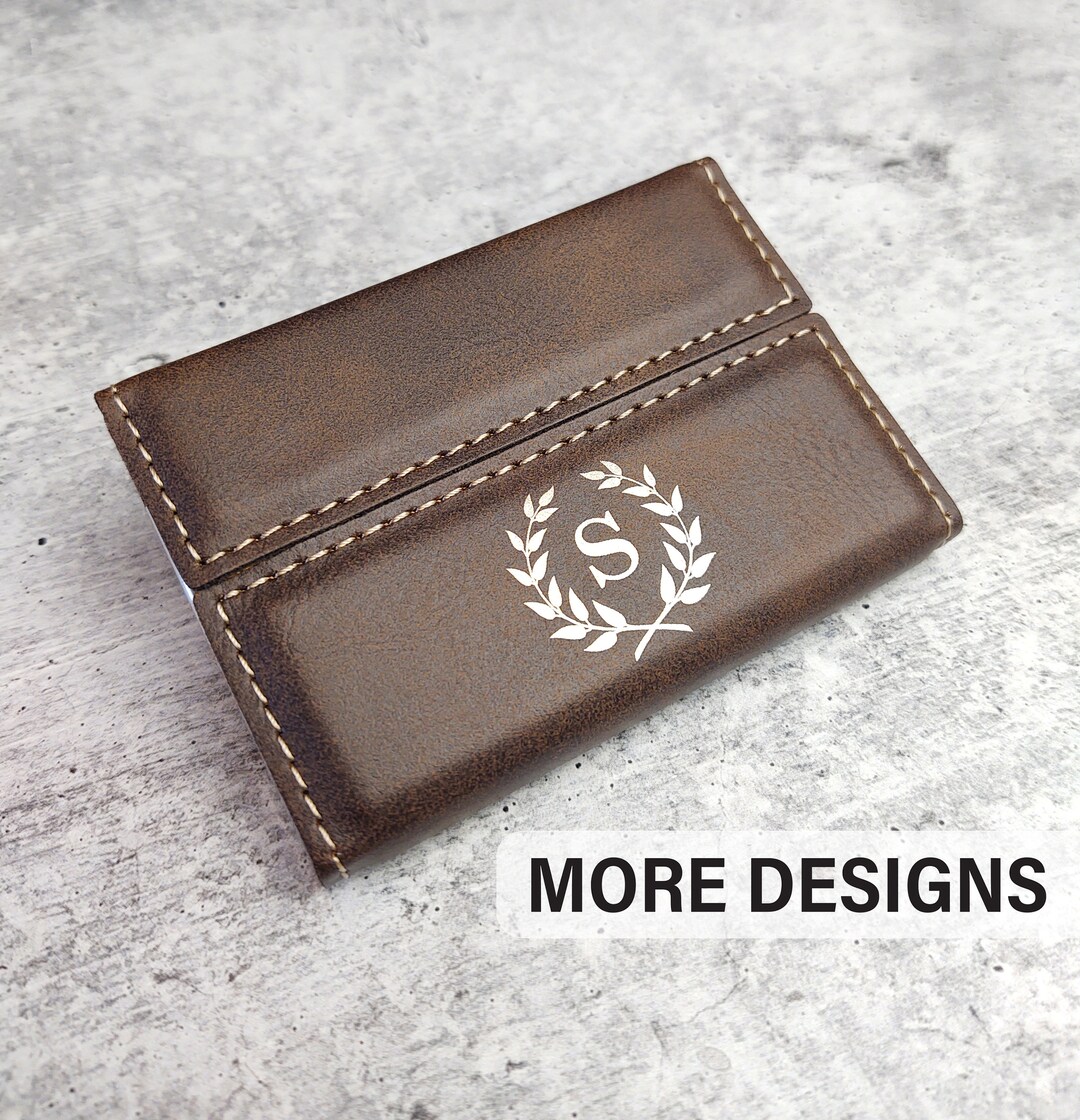 Personalized Business Card Case for Men, Custom Business Card Holder ...