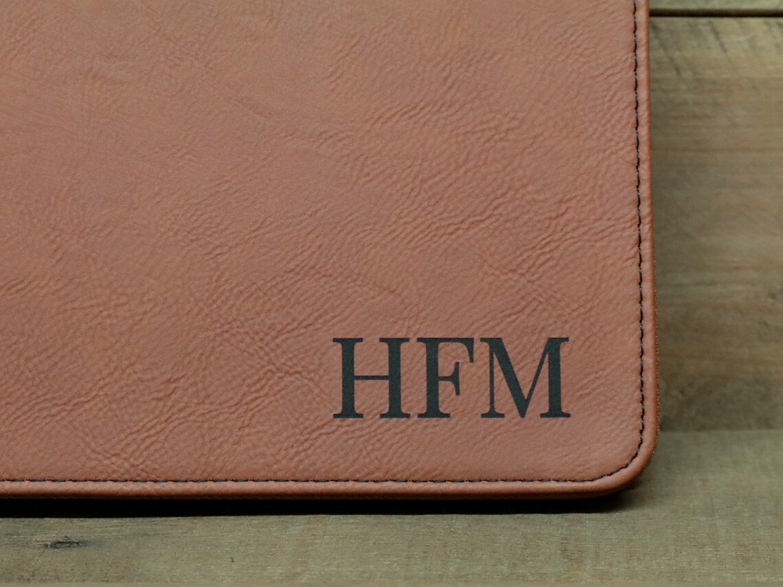Monogrammed Portfolio With Notepad 9.5 X 12 - Etsy