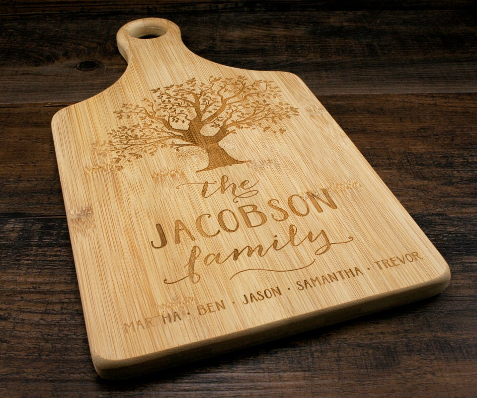 Family Tree Cutting Board Personalized Family Cutting Board - Etsy