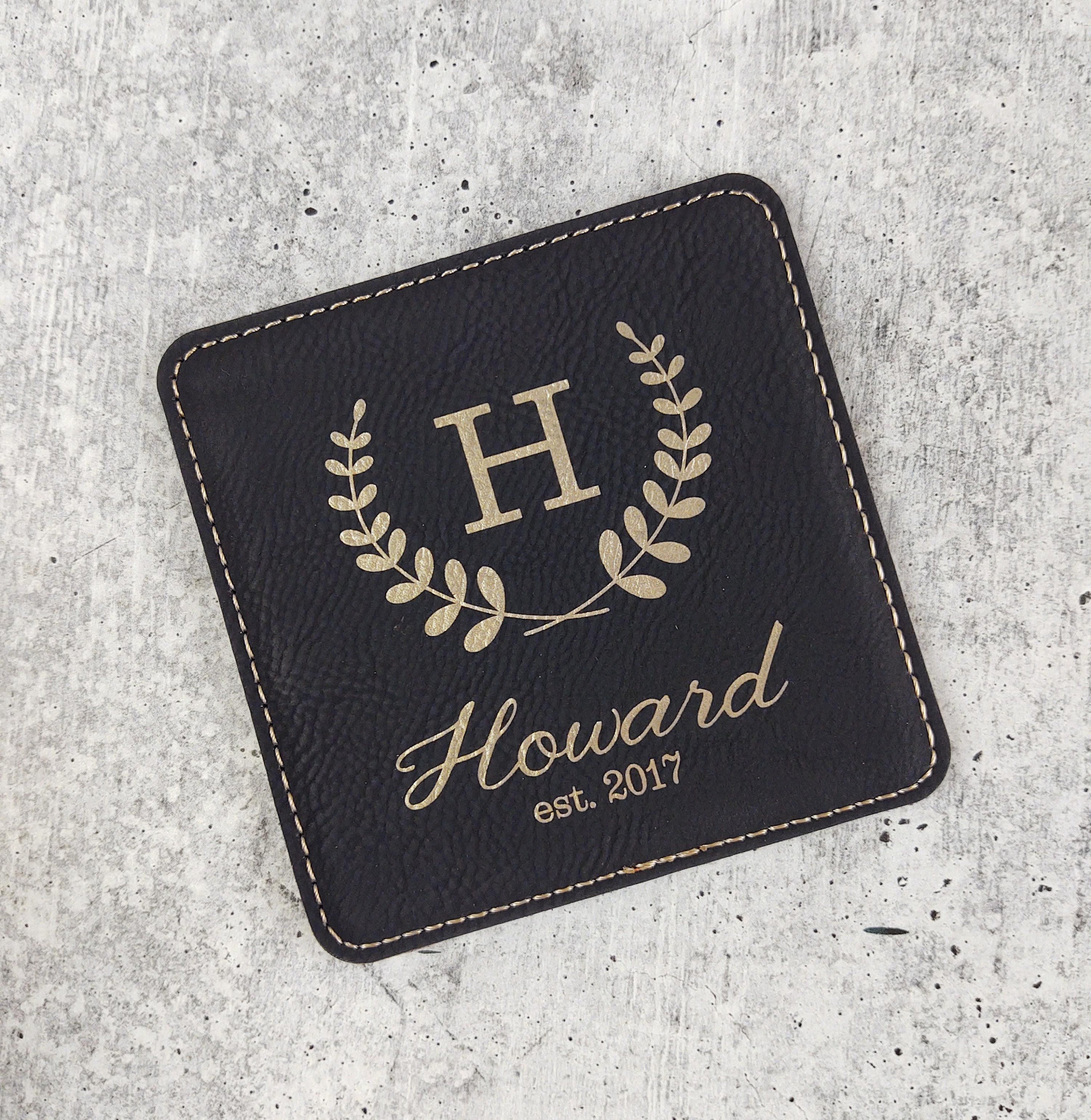 Personalized Family Name Coaster Set, Custom Coasters for Family Home ...