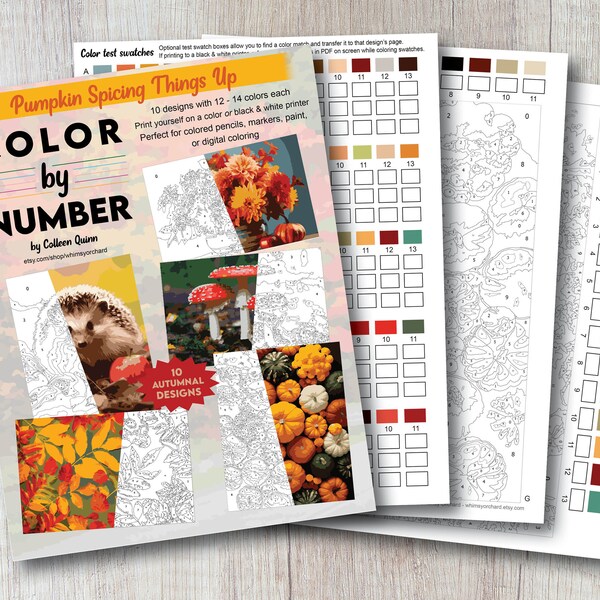 Adult Color by Number - Etsy