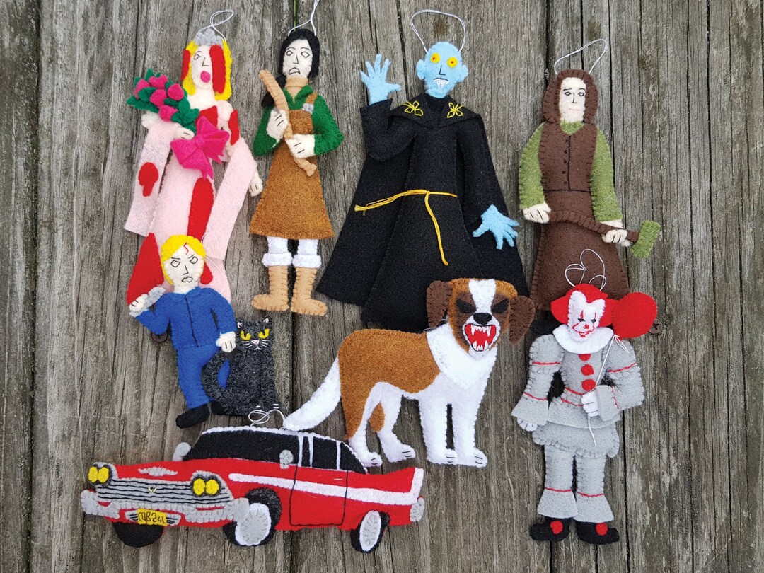 Patterns - Stephen King Characters Felt Ornaments - Set of 8 - Etsy