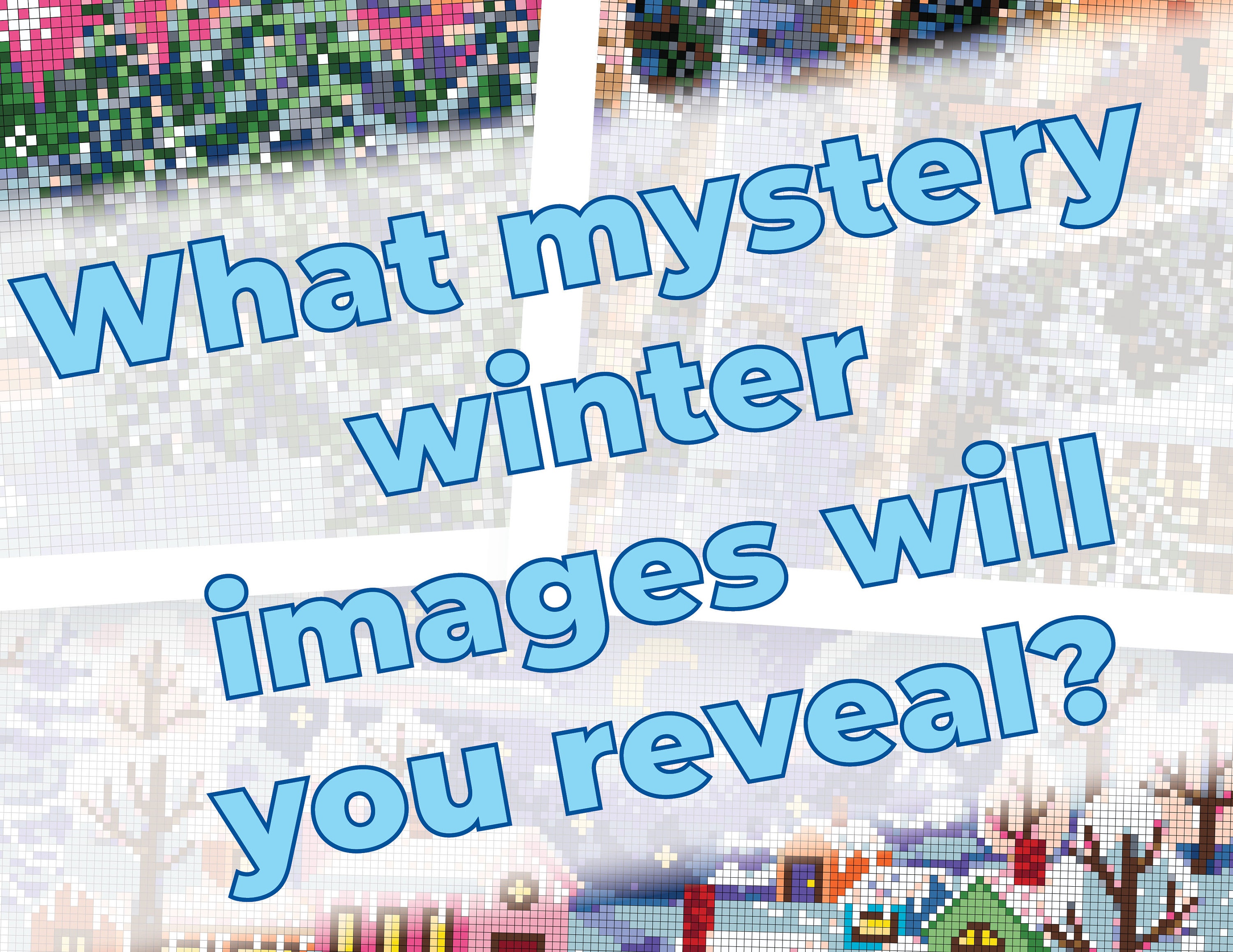 Winter Mega Mystery Mosaics Color by Letter 27 Pages / 3 Mega Images - Etsy