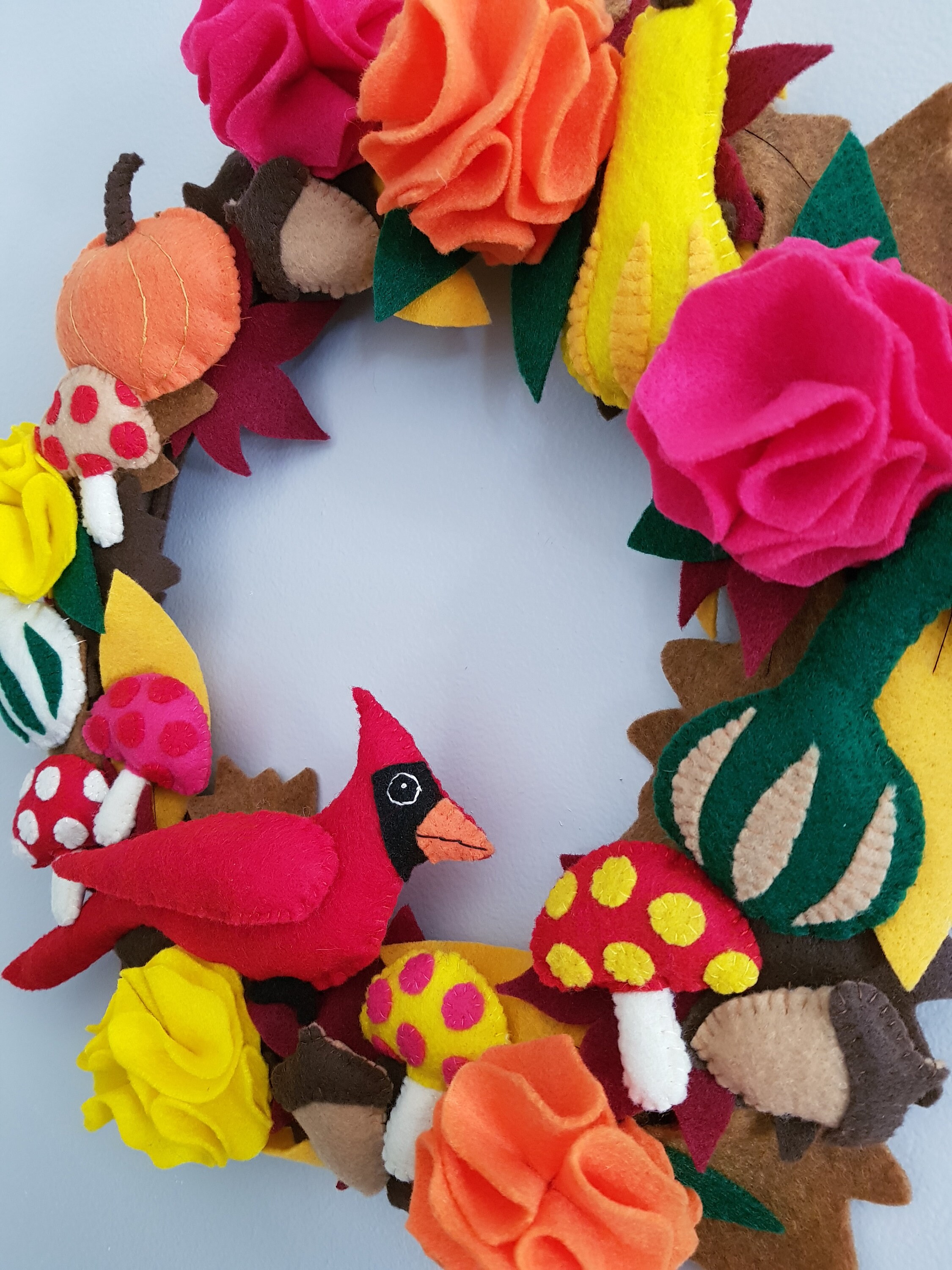 Kit Fall / Autumn Wreath DIY Felt - Etsy