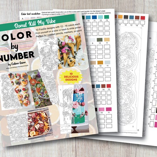 Fantasy Color by Number for Adults 10 Printable Designs - Etsy