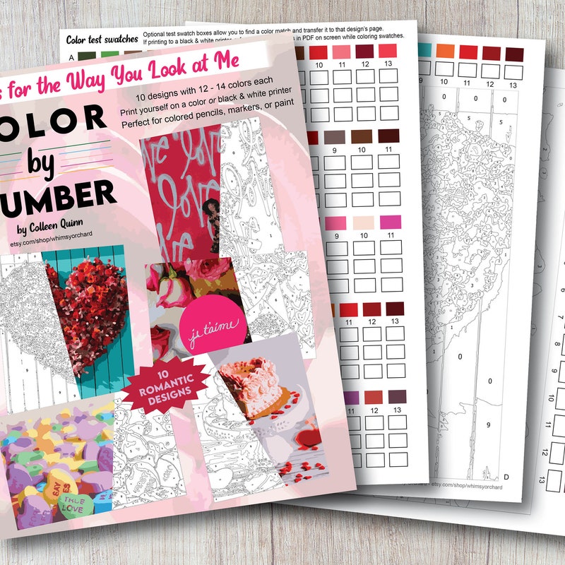 Adult Color by Number Books - Etsy