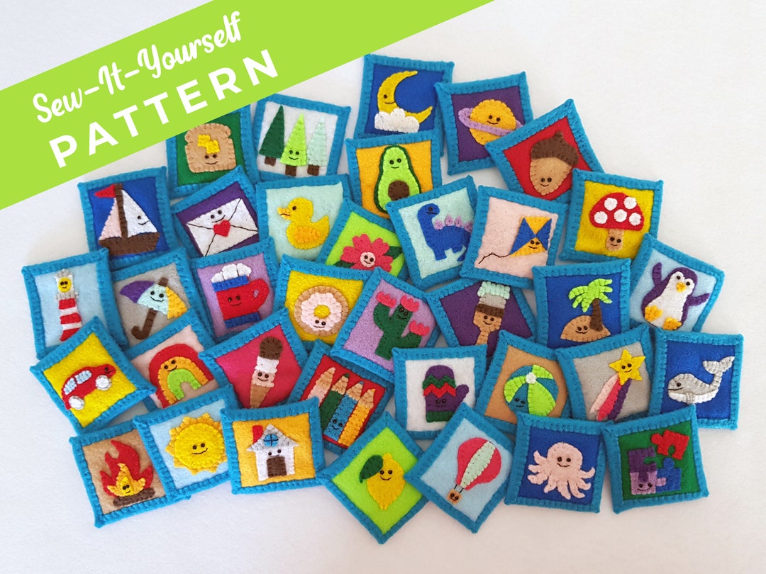 Pattern - Matching / Memory Game - DIY Felt - Etsy