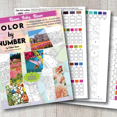 Abstract Color by Number for Adults 10 Printable Designs - Etsy