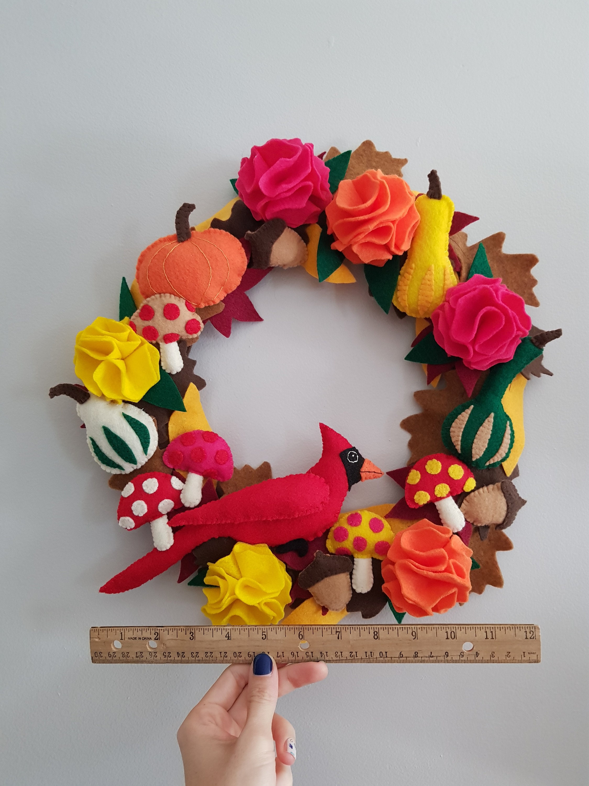 Kit Fall / Autumn Wreath DIY Felt - Etsy