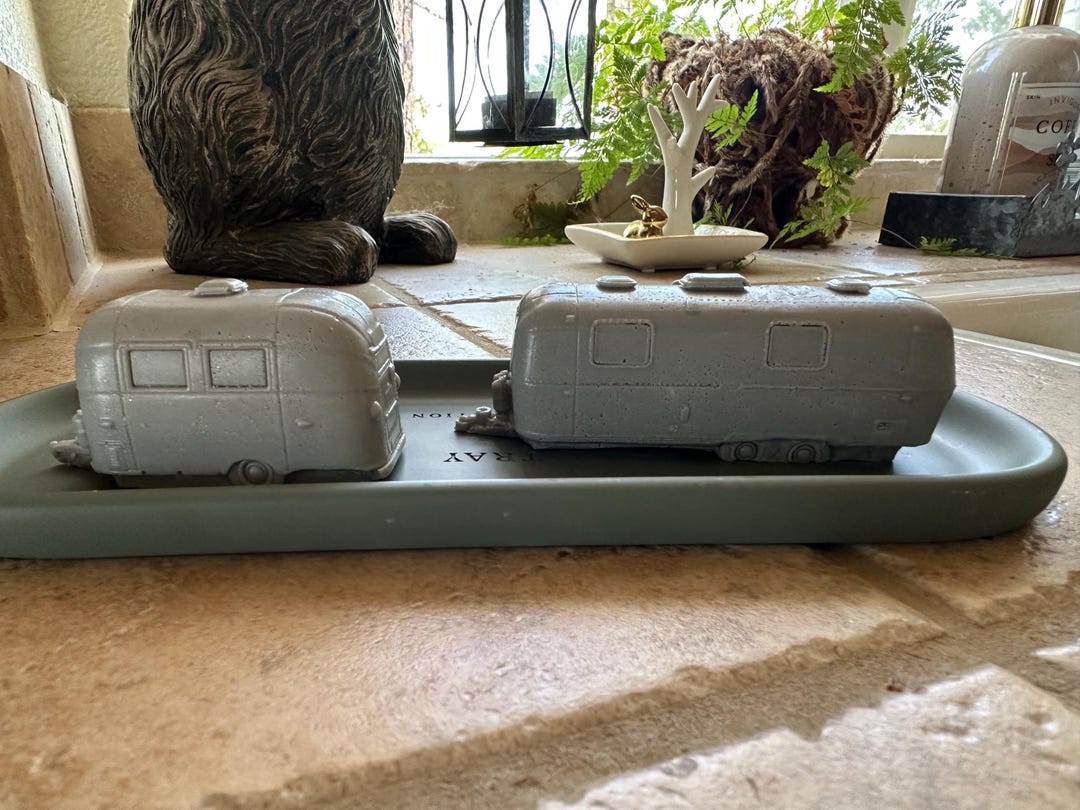 Airstream Shaped Soaps, TWO SOAPS, Triple Butter, Shea, Goats Milk Base ...