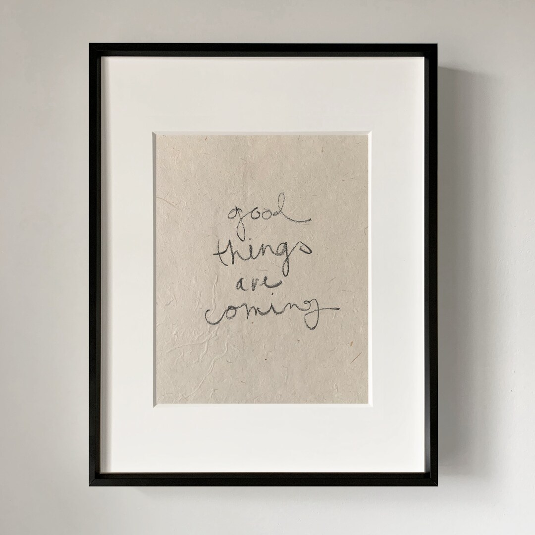GOOD THINGS Art Print, Wall Art, Home Decor, Quote Art - Etsy