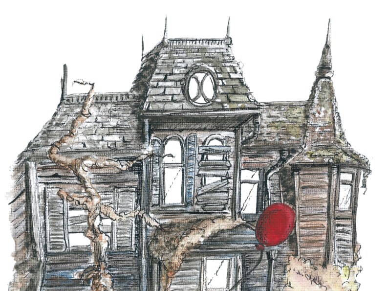 House on Neibolt Stephen King's IT Illustration | Etsy