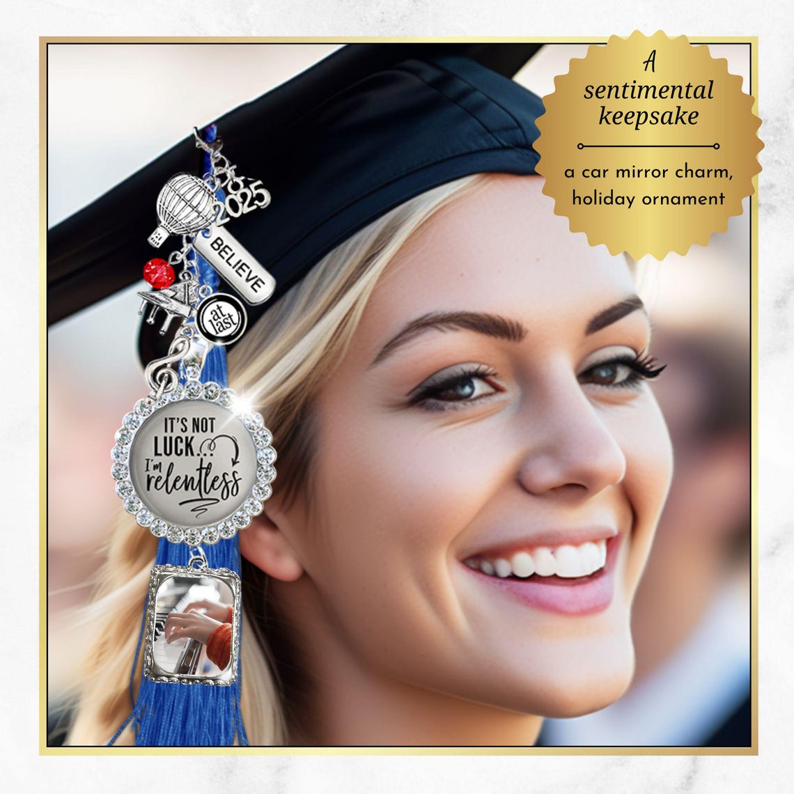 Sports & Music Themed Charms | Silver Tone Graduation Cap Decor Add-on ...