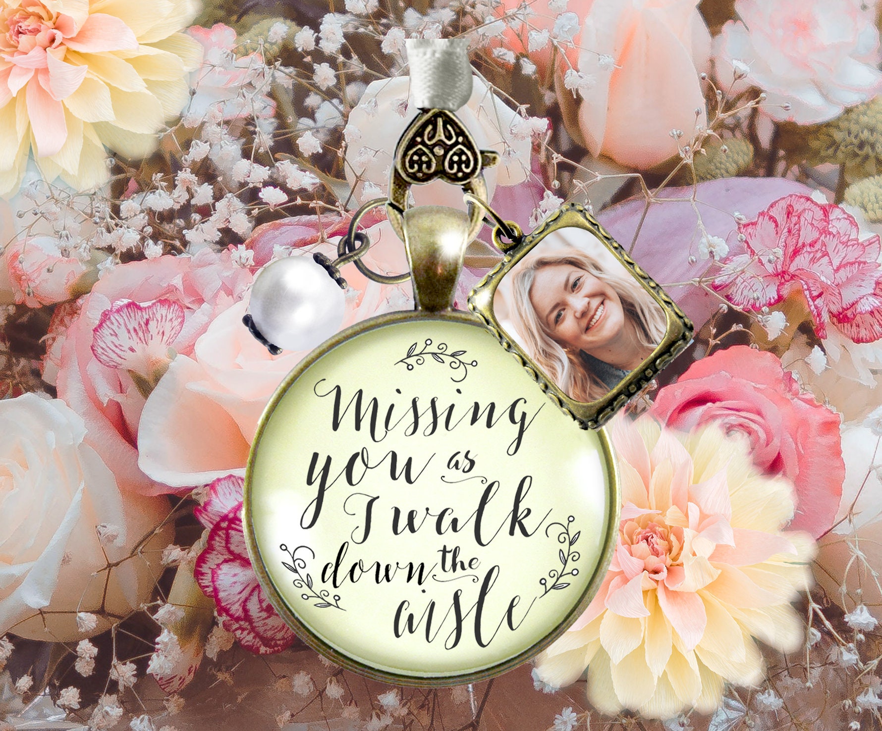 Gutsy Goodness Missing You As I Walk Down Aisle Wedding | Etsy