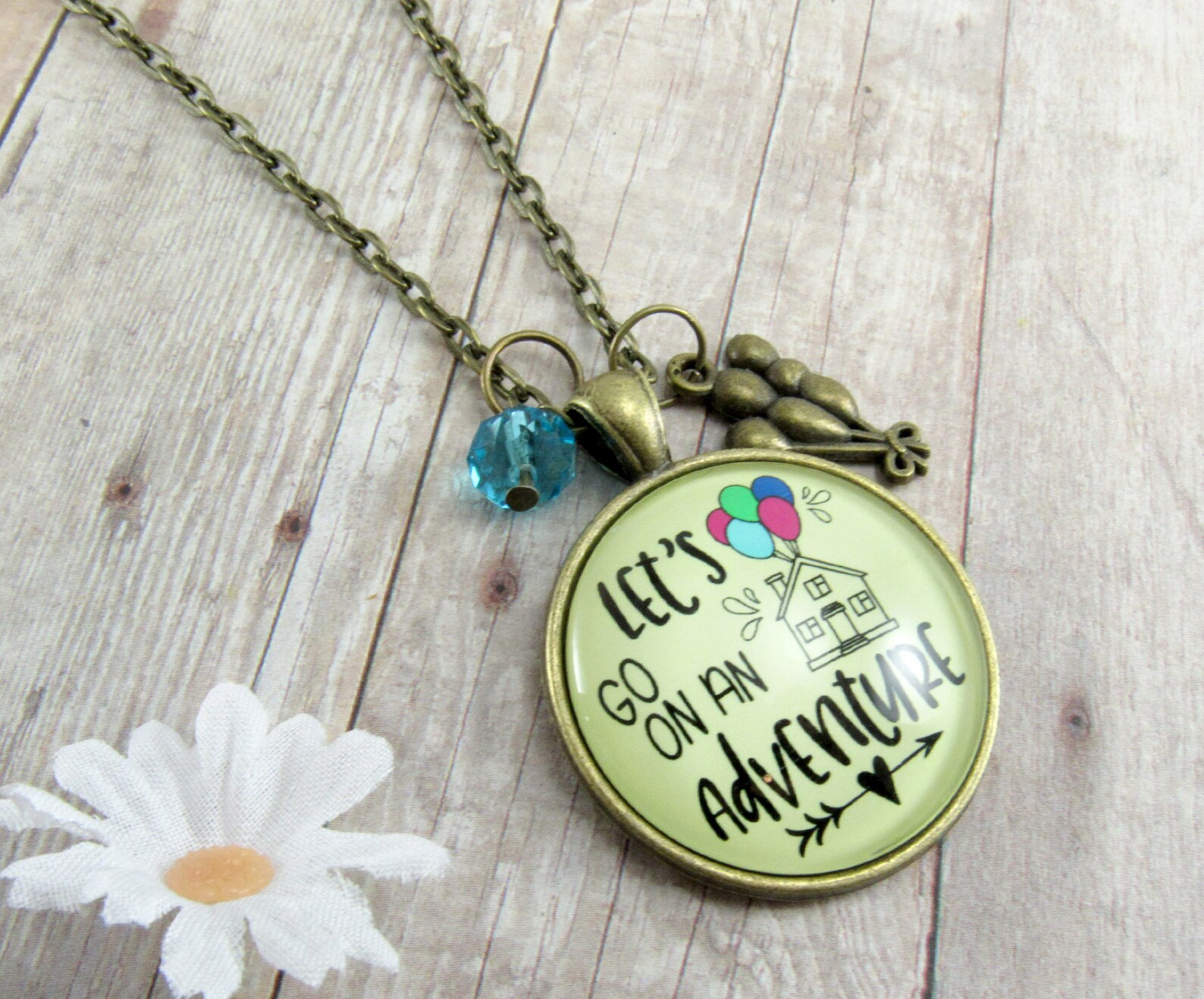 Valentines Day Gift Let's Go on an Adventure Necklace | Keychain ...