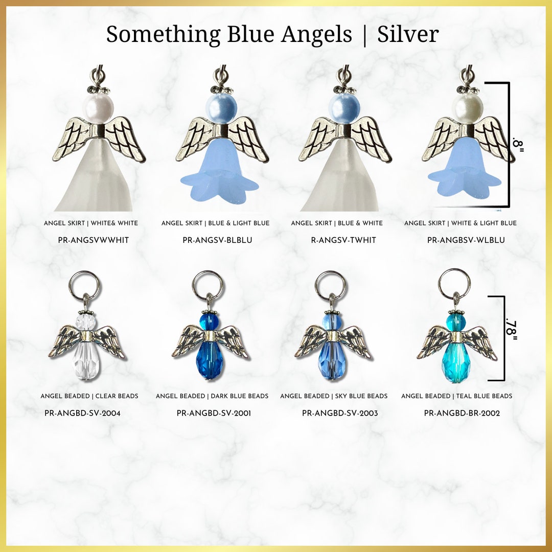 Something Blue Wedding Angels Traditional Bridal Shower Gift for Bride ...